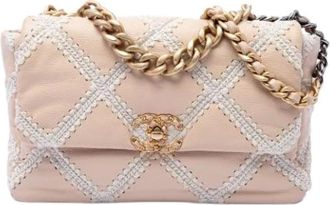 Chanel Sac bandouli&egrave;re 19 Pre-owned - Femme - Pre-owned - Beige - Taille: ONE Size