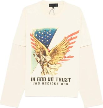 Who Decides War by Ev Bravado Homme, Tops, Beige, Taille: XL Igwt Jersey Sweater