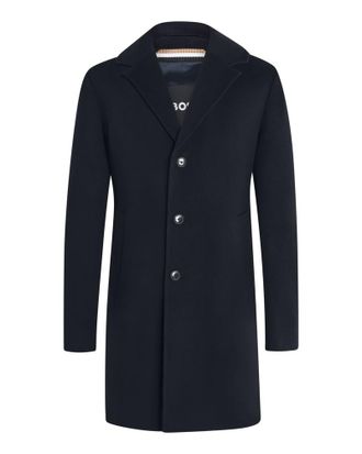 HUGO BOSS Softer Kurzmantel aus einem Wollmix mit Reverskragen in