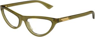 Bottega Veneta Cat-Eye-Gestell - - Accessories - unisex - Gr&uuml;n - 55 MM