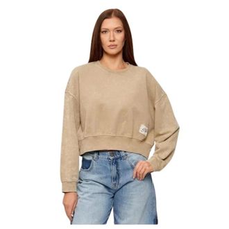 Pinko Pinko, Femme, Sweatshirts et sweats &agrave; capuche, Beige, Taille: 40 FR SweaT-shirt Lavacourt