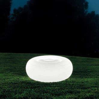 Intex 68697 repose-pieds pouf leger flottant 86 h33 cm lumineux avec batteries interieur et exterieur - Intex