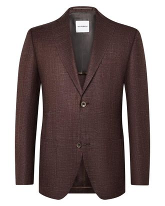 Roy Robson Sakko aus einem Schurwoll-Mix mit Seide und Leinen, Regular Fit in