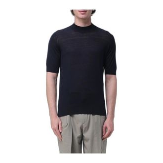 Brunello Cucinelli Mnb805404 Rundhals-Strickpullover - - Knitwear - Herren - Blau - XL