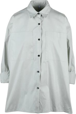 Liviana Conti Femme, Blouses et Chemises, Vert, Taille: 42 FR Camicia Oversize