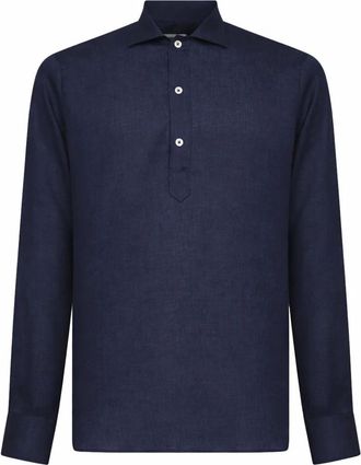 Tagliatore Homme, Chemises, Bleu, Taille: L Chemise &agrave; manches longues Dustin