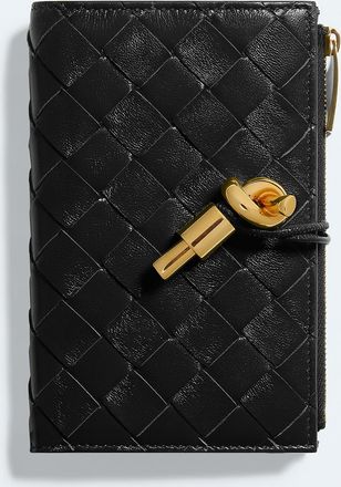 Bottega Veneta Portefeuille Bi-Fold Andiamo moyen format - Noir - Femme - Unisex