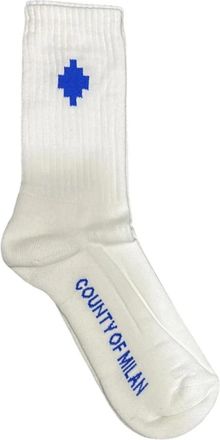 Marcelo Burlon unisex, Sous-v&ecirc;tements, Blanc, Taille: ONE Size Socks