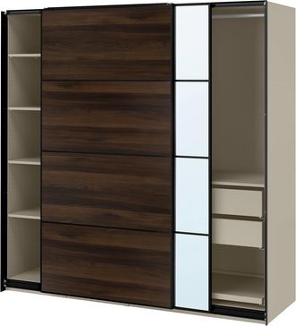 IKEA PAX / MEHAMN/AULI Kleiderschrank mit Schiebet&uuml;ren