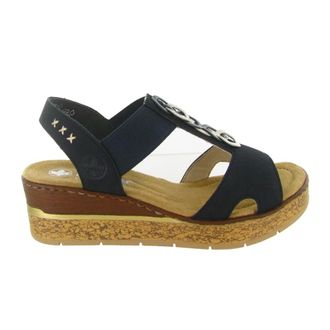 Rieker Damen, Schuhe, Blau, 38 EUGr&ouml;&szlig;e