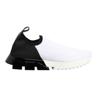 Dolce & Gabbana Schwarze Wei&szlig;e Low Top Sorrento Sneakers - - Shoes - Damen - Wei&szlig; - 36 EU