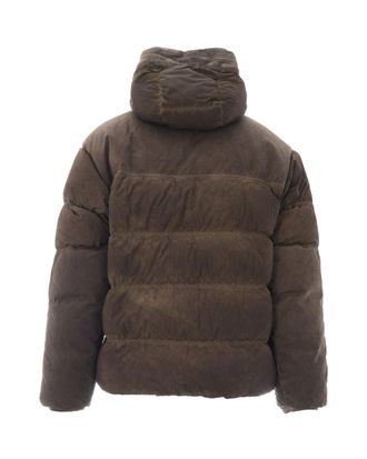 C.P. Company Goggle Hood Eco-Chrome Padded Jacket - Brown