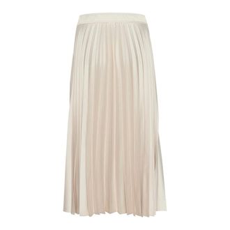 Part Two Femme, Jupes, Beige, Taille: 34 FR Jupe midi pliss&eacute;e trap&egrave;ze