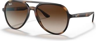 Ray-Ban Rb4376 Sonnenbrillen Havana Fassung Braun Glas 57-16