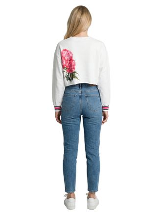 Dolce & Gabbana Womens White Cotton Sweatshirt Clothing