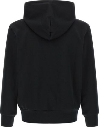 Comme Des Gar&ccedil;ons Red Emblem Patch Hoodie - Black