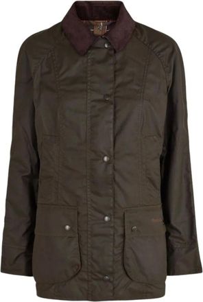 Barbour Femme, Sport, Vert, Taille: 42 FR Classic Beadnell Waxed Jacket