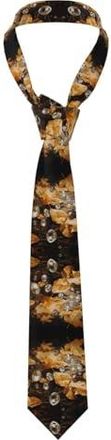 Generic Cravate Homme Impression De Diamants Sur Des Feuilles Dor&eacute;es Business Cravate Doux Casual DAffaires Cravatte, Pour DAffaires, Mariage, F&ecirc;te