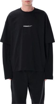 OAMC Oamc, Homme, Tops, Noir, Taille: S PeaceMaker Peint L/S Tee