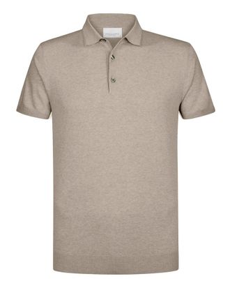 Profuomo Softes Strick-Poloshirt mit Tencel und Seide in