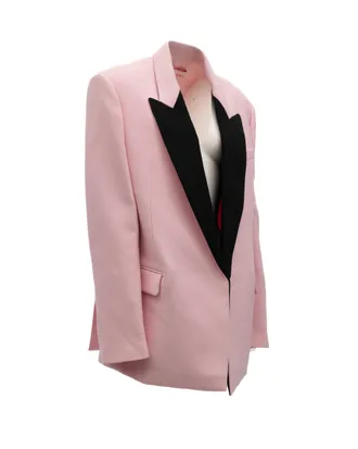 Valentino Garavani Womens Pink Tuxedo Blazer Clothing