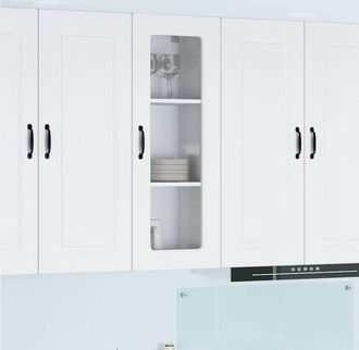 vidaXL vidaXL Armoire de cuisine avec stockage Kalmar Blanc 40 x 31 x 100 cm