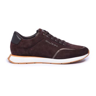Baldinini Sneakers mit Wildleder und Logo-Plakette - - Shoes - Herren - Braun - 40 EU