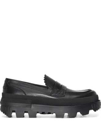 Moncler mocassins Maxence &agrave; semelle &eacute;paisse - Noir