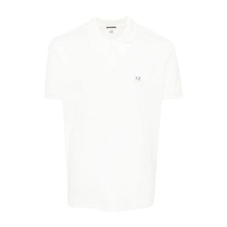 C.P. Company Wei&szlig;es Logo-Poloshirt - - Tops - Herren - Wei&szlig; - 2XL