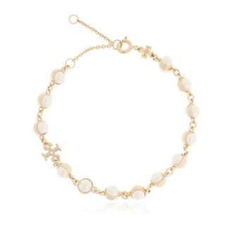 Tory Burch Glass Pearl Bracelet - - Accessories - Damen - Gelb - ONE SIZE
