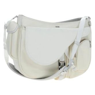 Dior Pre-owned Vintage Nylon Schultertasche - - Pre-owned - Damen - Wei&szlig; - ONE SIZE