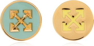 Off-white Boucles doreilles en laiton - Femme - Accessoires - Jaune - Taille: ONE Size