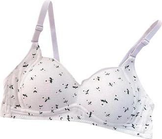 Generic Et sous-v&ecirc;tements pour femmes pour prot&eacute;ger la poitrine, impression fra&icirc;che et tissu confortable, Blanc., 40