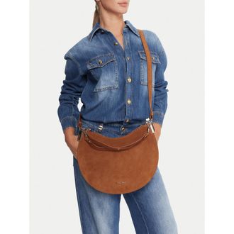 Coccinelle Handtasche Coccinelle QKG Coccinellesunup Suede E1 QKG 13 02 01 Braun