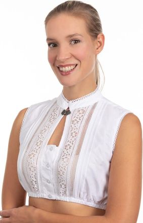 Edelnice Trachtenmode Verschiedene Dirndlblusen Modelle aus Spitze und Baumwolle Gr. 32-54 (40, Joanna)