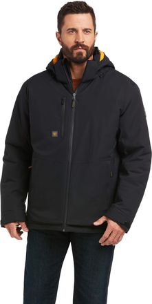 Ariat Mens Rebar Storm Fighter 2.0 Waterproof Jacket Long Sleeve in Black, Size X-Small, by Ariat