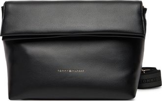 Tommy Hilfiger Handtasche Tommy Hilfiger Th Logotape AW0AW17692 Schwarz