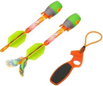 SUNFLEX Rocket Piper Set | Flugger&auml;t zum werfen & Fangen | Soundeffekt mit pfeifen bei W&uuml;rfen | Action im Freien f&uuml;r Kinder & Erwachsene | perfekt f&uuml;r Garten,