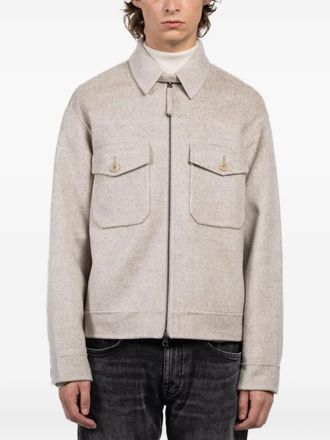 Hartford zip-up jacket - Nude