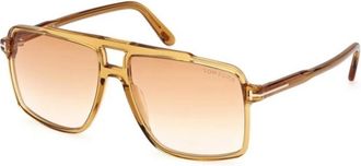 Tom Ford Homme, Accessoires, Jaune, Taille: 59 MM Kemp Lunettes de soleil
