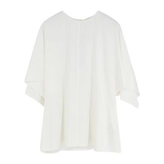 Stella McCartney Satin Lace Blouse - - Blouses & Shirts - Damen - Wei&szlig; - L