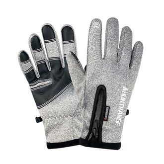 Generic Gant Thermique - de Ski Unisexes pour Hiver avec Doublure Polaire et Fermeture &Eacute;clair Isolants et Vent pour &Eacute;crans Tactiles