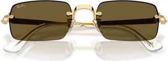 Ray-Ban unisex, Accessoires, Jaune, Taille: 54 MM Rb3928 Lunettes de soleil