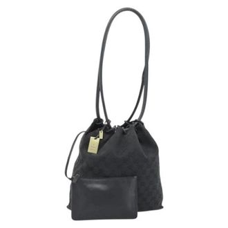 Gucci Pre-owned Sac seau en toile - Femme - Pre-owned - Noir - Taille: ONE Size