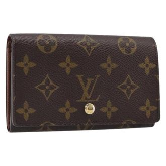Louis Vuitton Portefeuille vintage Louis Vuitton en toile Monogram pr&eacute;-poss&eacute;d&eacute; - Femme - Pre-owned - Brun - Taille: ONE Size