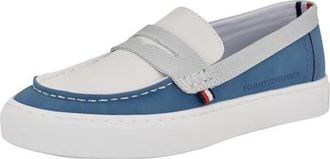 Tommy Hilfiger Femme Walees Basket, Bleu Denim Blanc Moyen, 38 EU
