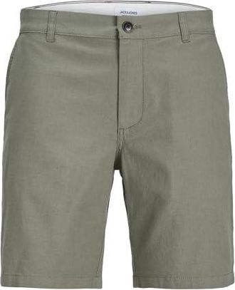 Jack & Jones Jpstdave Jjlinen Blend Shorts, Vert Lichen, S Hommes