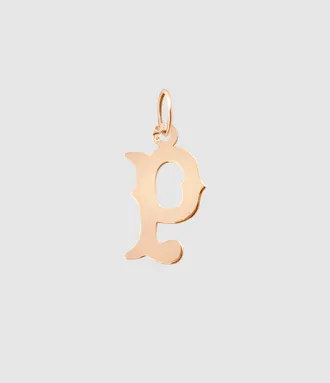 Vanrycke Pendentif Lettrine Or Rose
