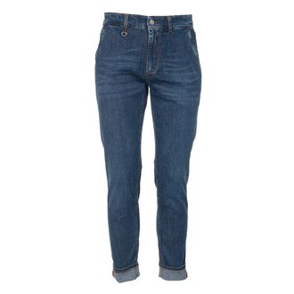 Siviglia Schmale Baumwollhose mit Taschen - - Jeans - Herren - Blau - W40