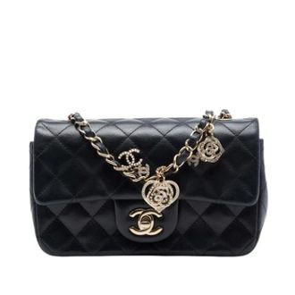 Chanel Pre-owned Quilted Lambskin Crossbody - - Pre-owned - Damen - Schwarzk - ONE SIZE